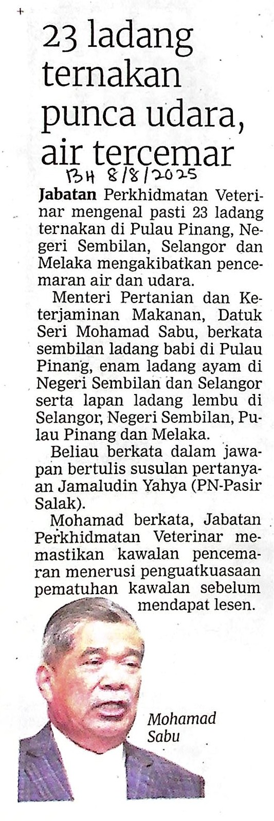 Selamat Datang ke Sistem Repositori Parlimen Malaysia: 23 LADANG ...